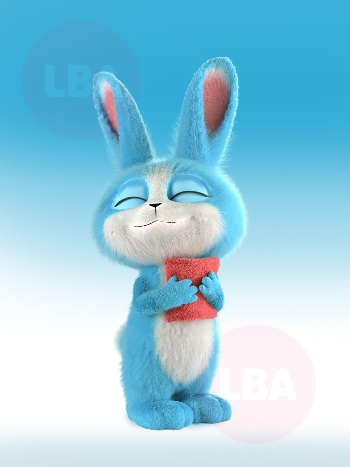 Azurit 3D maskot a animace - LB animations